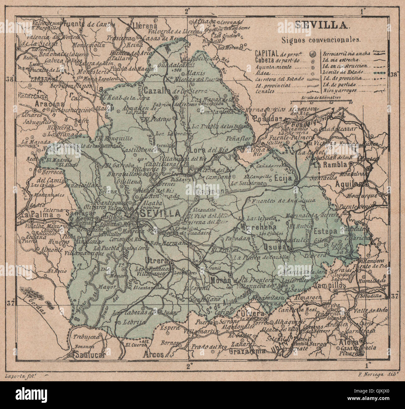Mapa de sevilla antiguo hi-res stock photography and images - Alamy