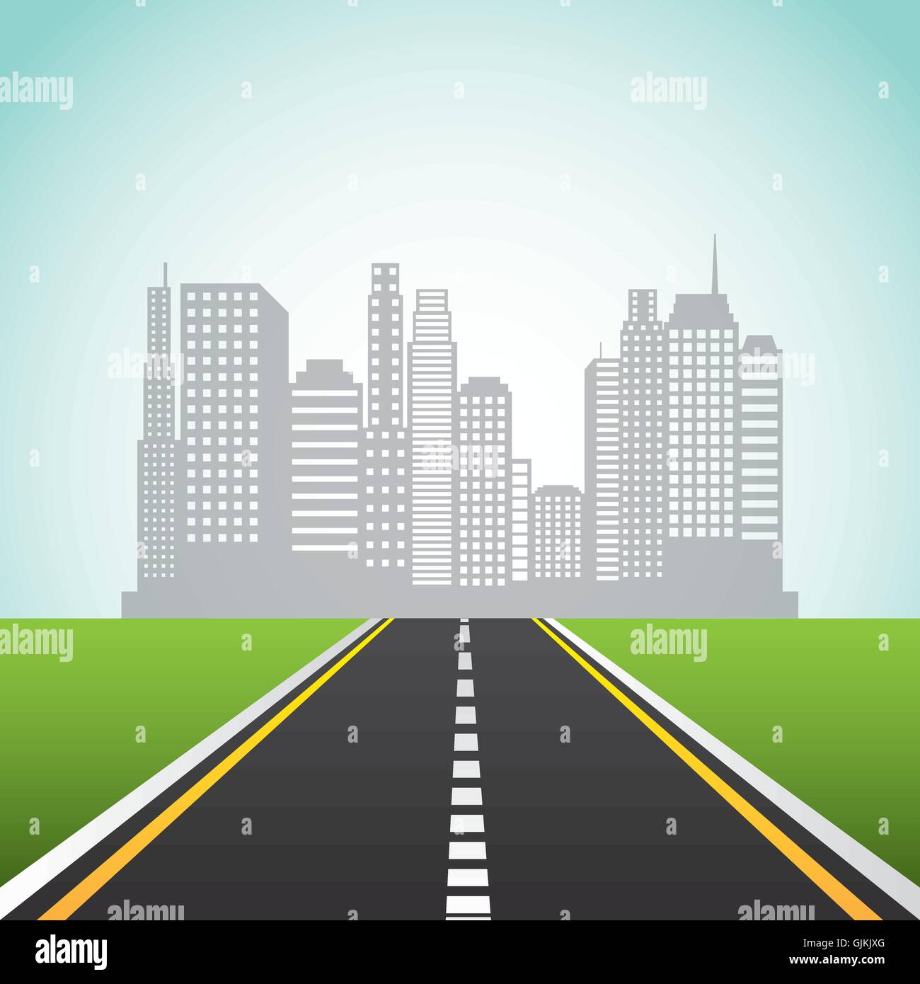 roadway landscape isolated icon Stock Vector Image & Art - Alamy
