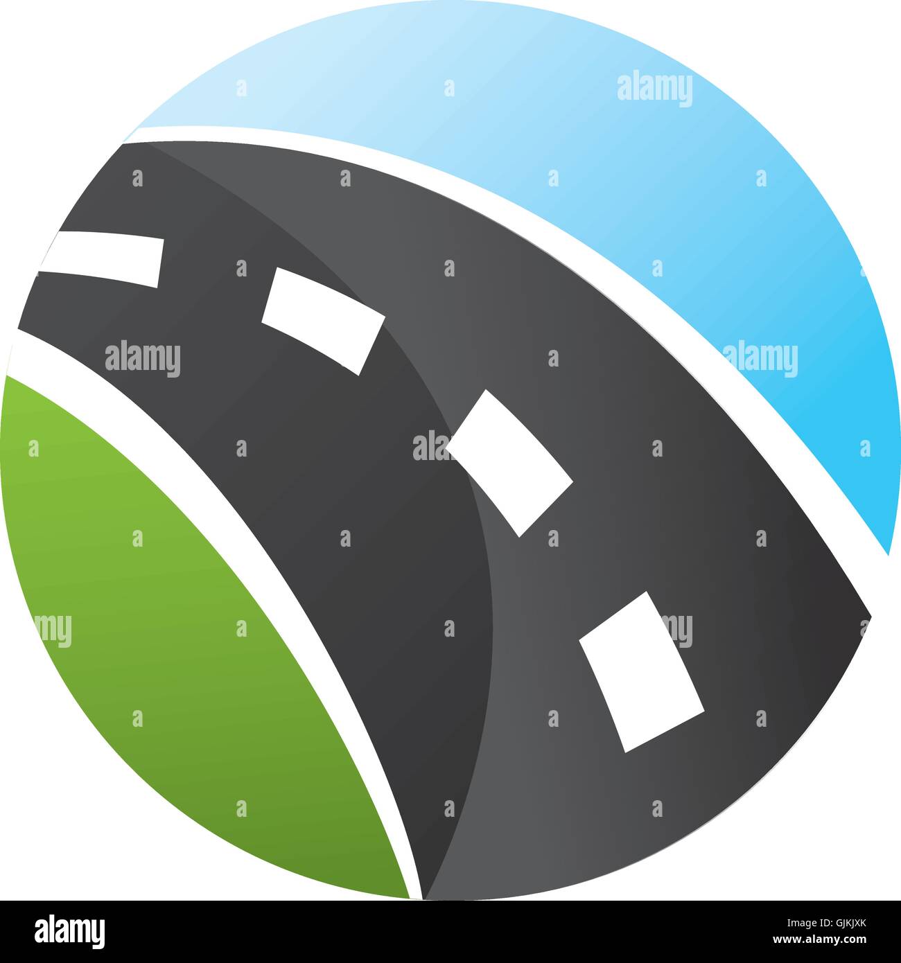 roadway landscape isolated icon Stock Vector Image & Art - Alamy