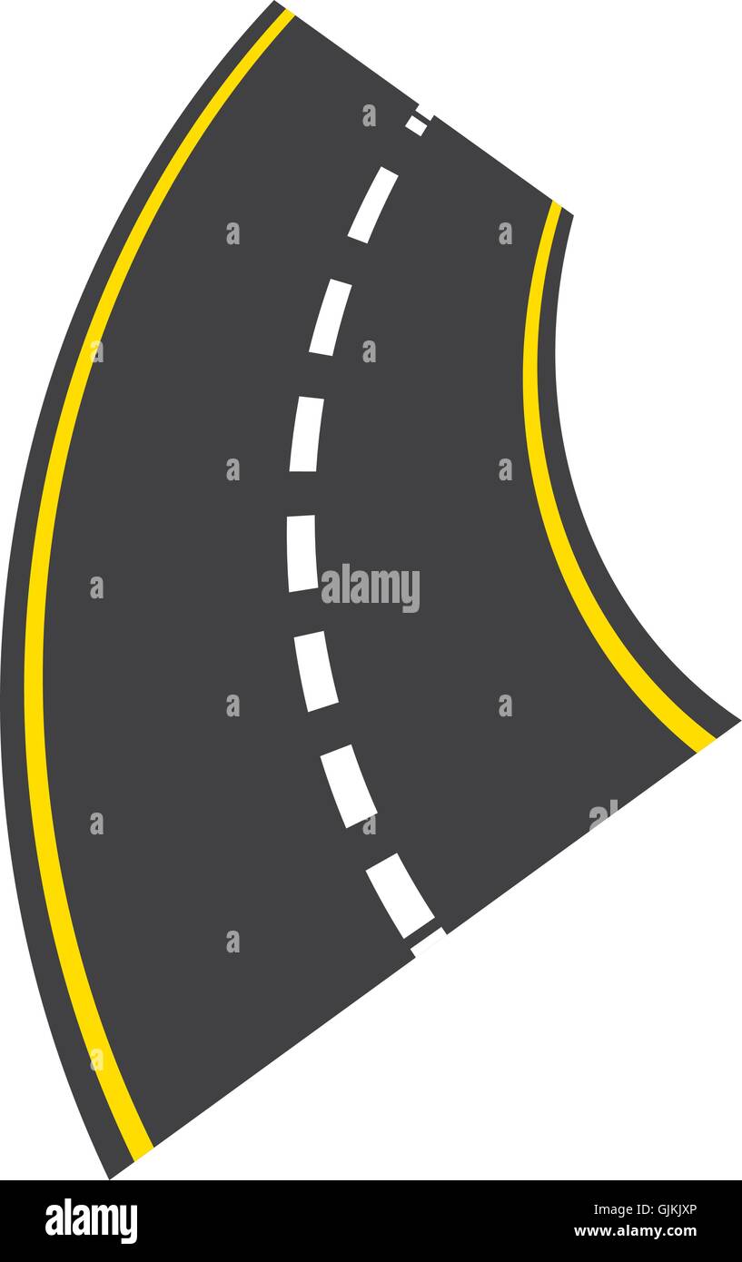 roadway landscape isolated icon Stock Vector Image & Art - Alamy