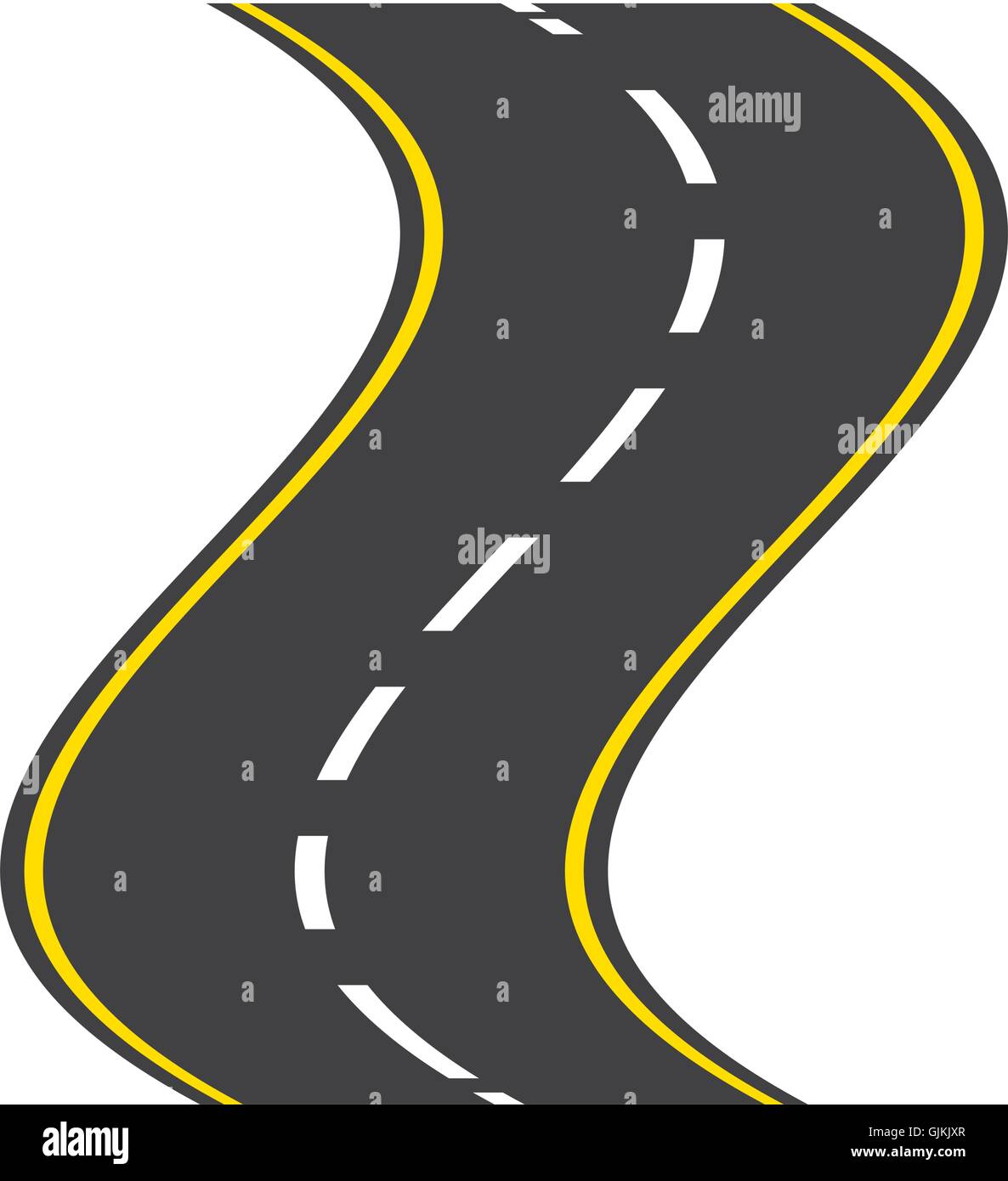 roadway landscape isolated icon Stock Vector Image & Art - Alamy