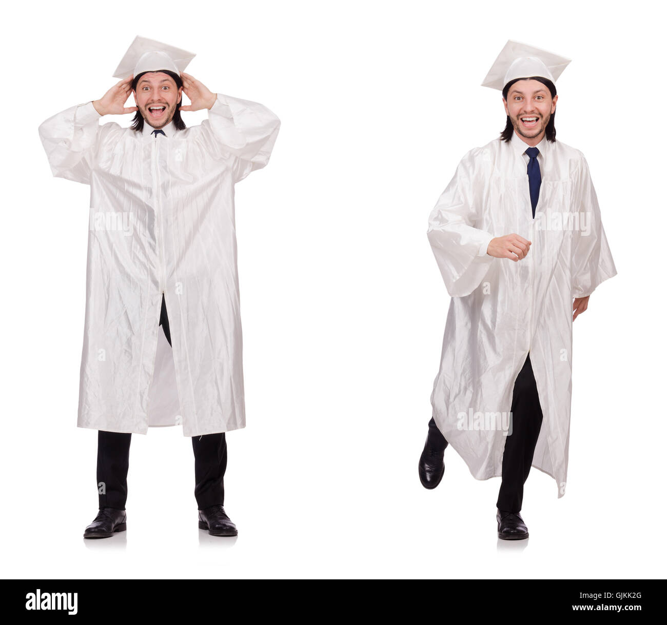 Young man ready for university graduation Stock Photo - Alamy