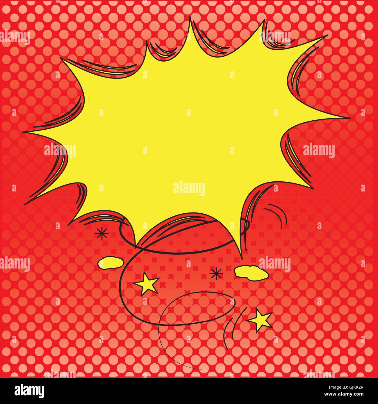 Isolated comic speech bubble, Vector illustration Stock Vector Image ...