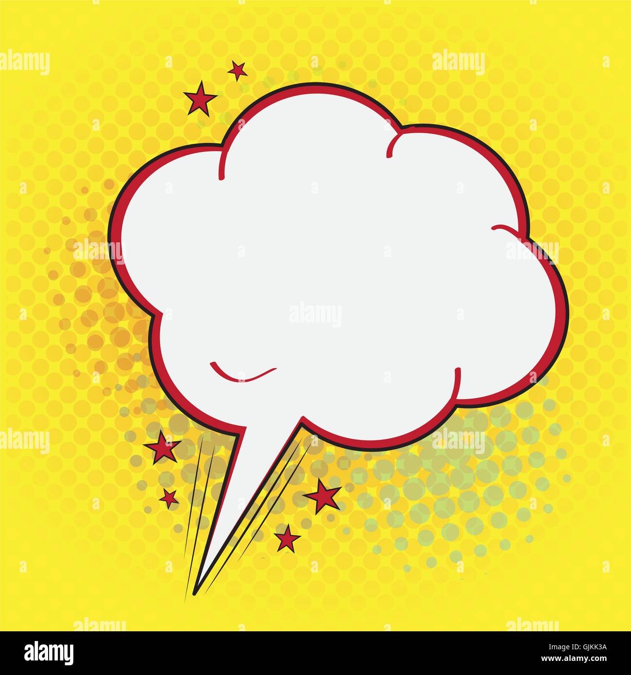 Isolated comic speech bubble, Vector illustration Stock Vector Image ...