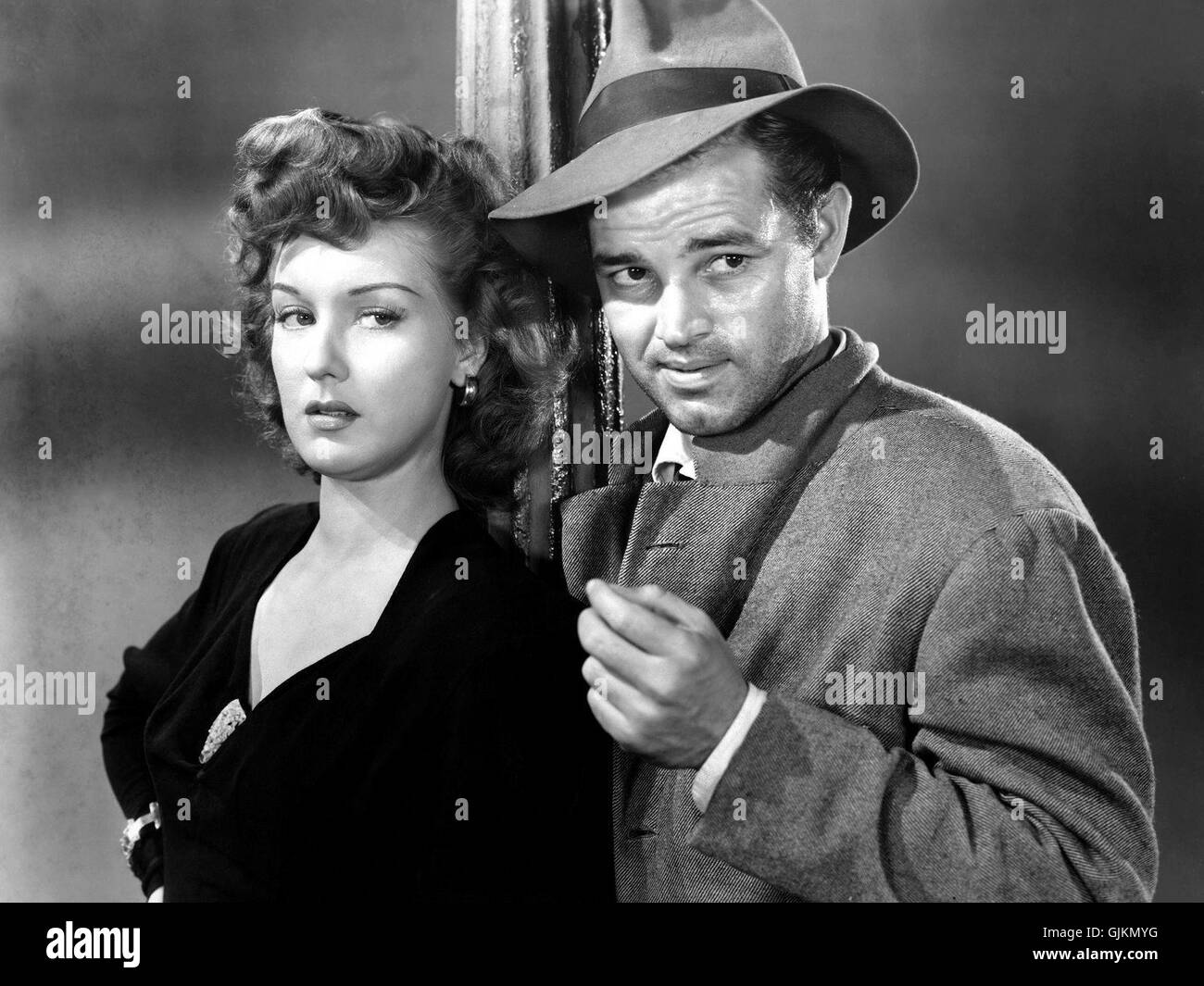 Ann Savage and Tom Neal in Detour Stock Photo - Alamy