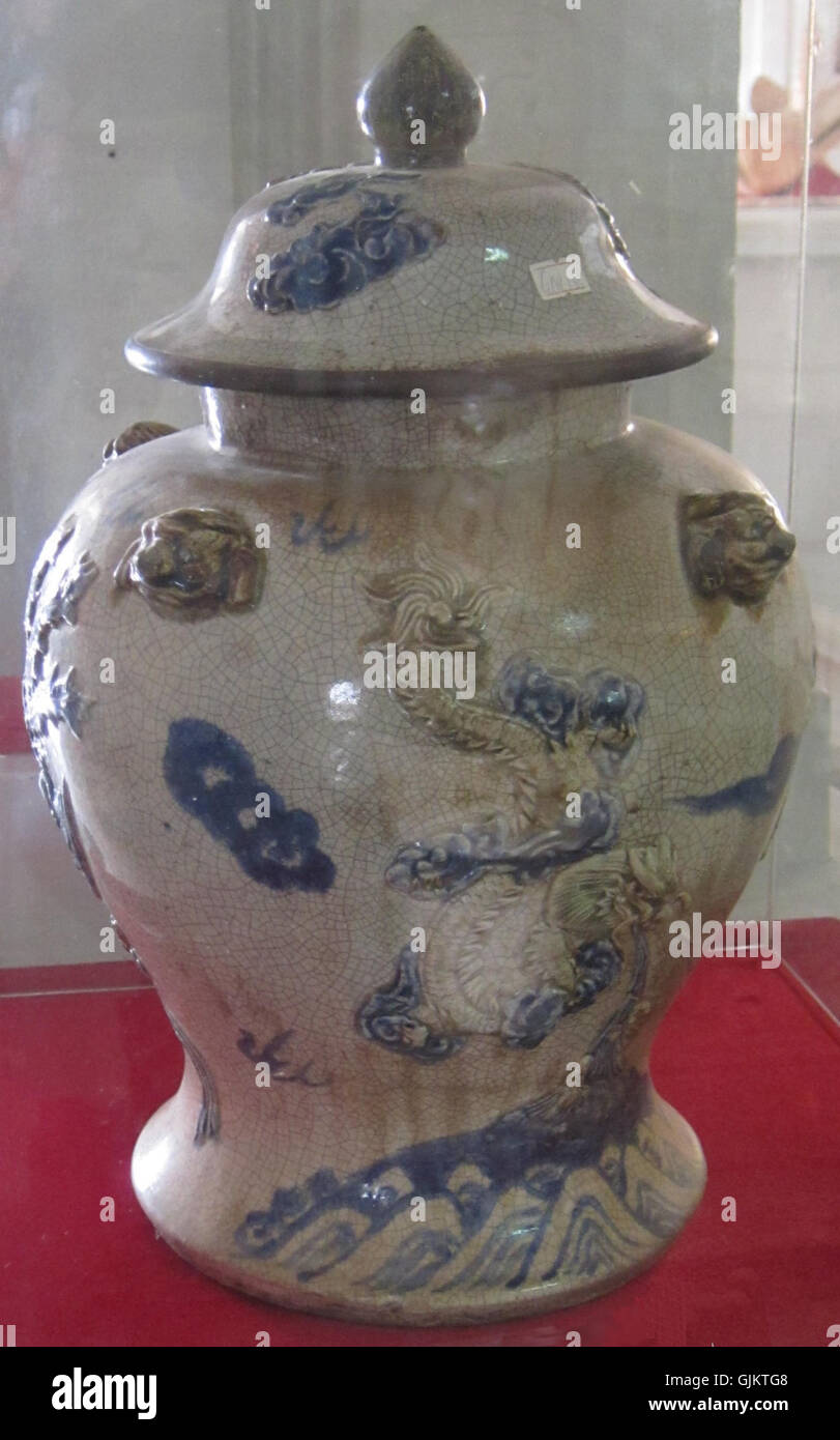 'A big bellied jar', 17th 18th century, Museum of Cham Sculpture Stock ...