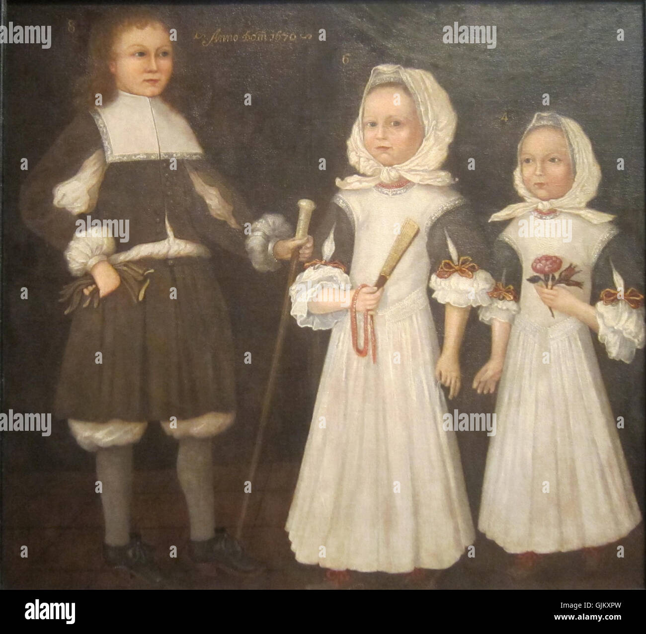 'David, Joanna, and Abigail Mason' by the Freake Gibbs Limner Stock ...