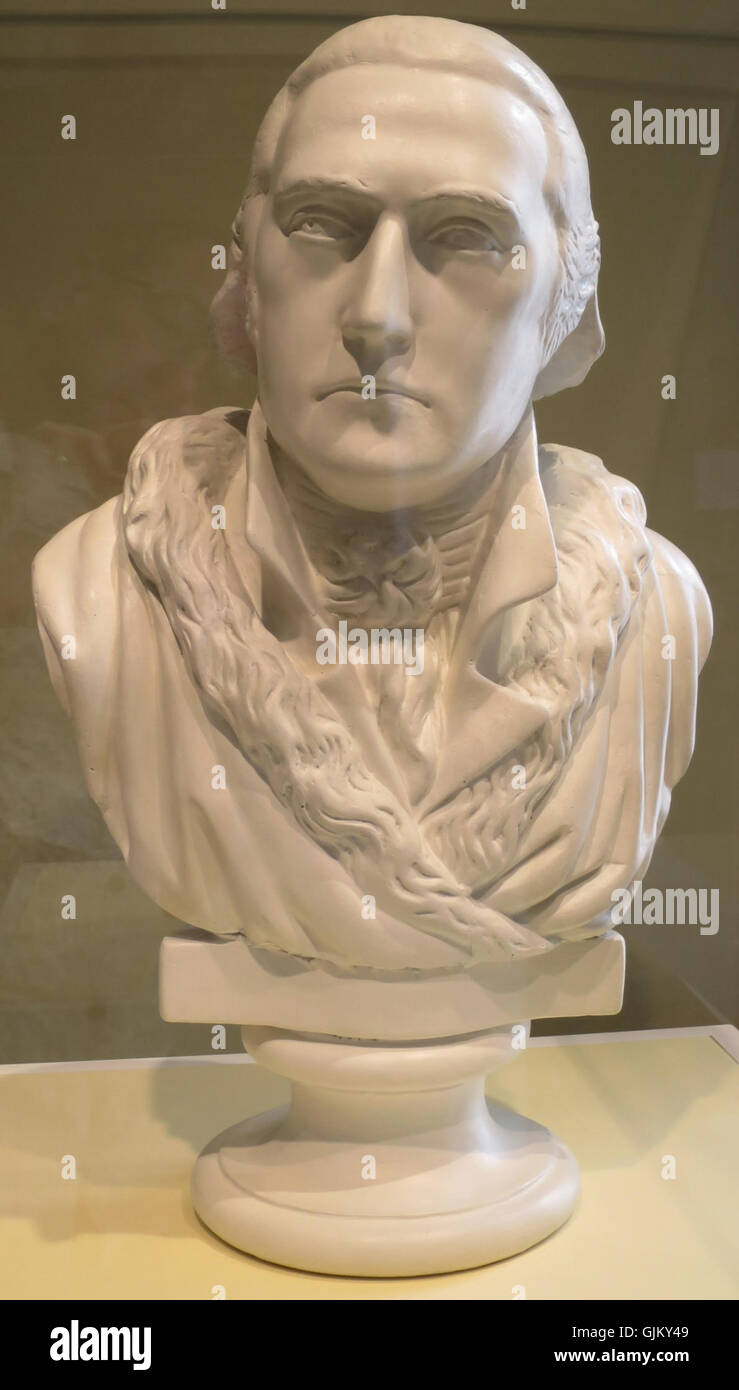 This painted plaster bust of *Dr. Philip Syng Physick* was created by ...
