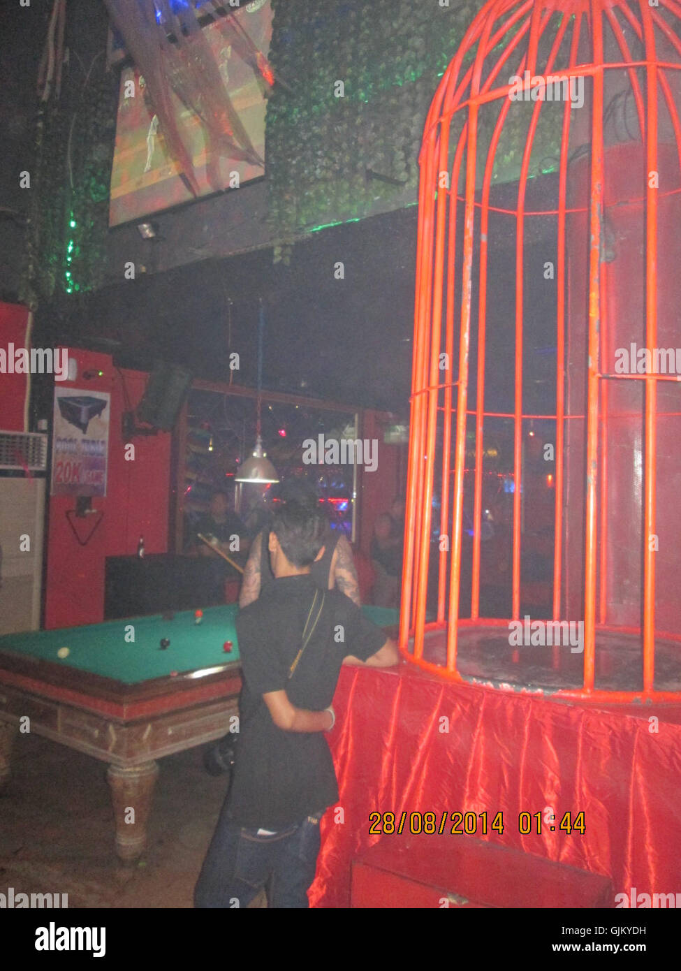 'ENGINE ROOM' nightclub on Legian street in Kuta in Bali Stock Photo ...