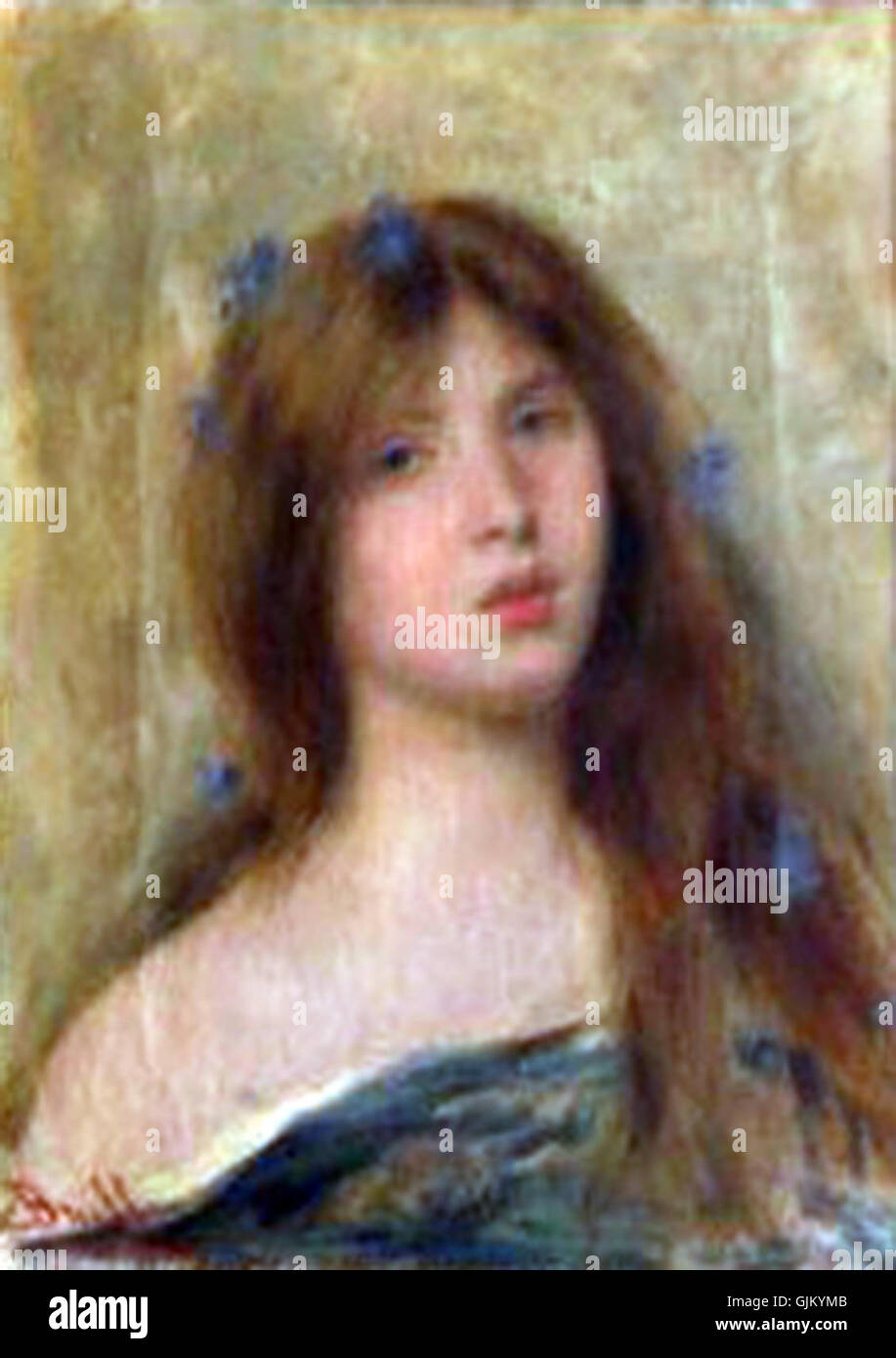 'Bust de dona' is a portrait bust by Joan Brull i Vinyoles (1863-1912 ...