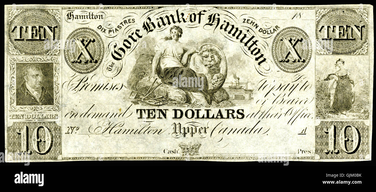 Bank note 1800s hi-res stock photography and images - Alamy