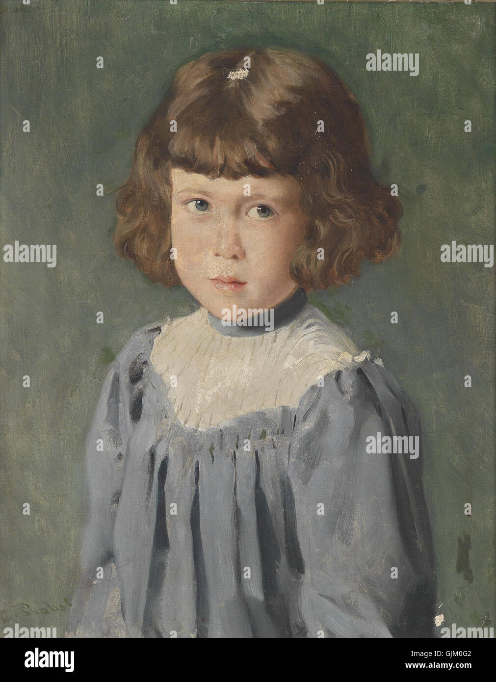 This artwork by Carl Probst is a portrait titled 'MÃ¤dchensbildnis ...