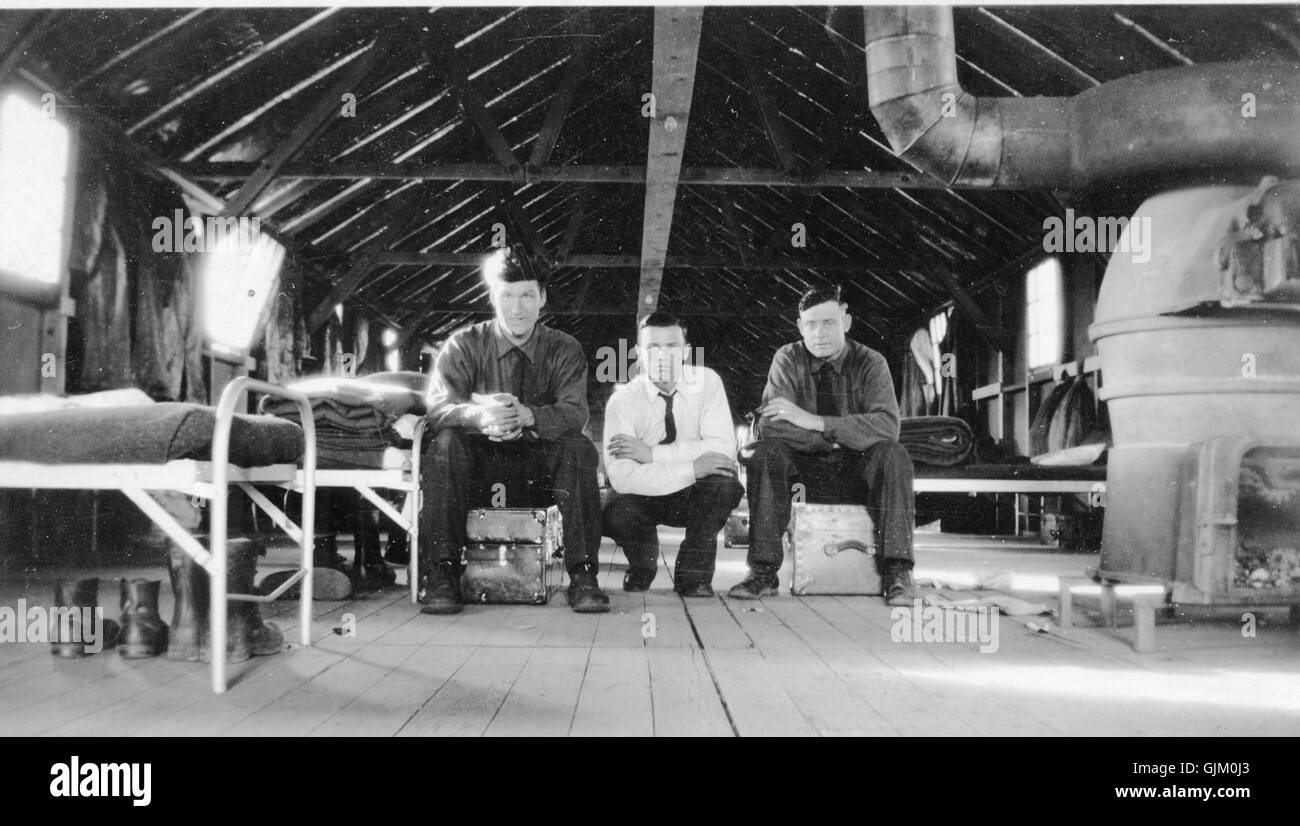 This photograph shows a Civilian Conservation Corps (CCC) barrack at ...