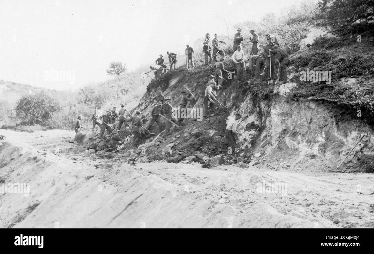 This image depicts a road construction project in Utah by CCC Co. 2530 ...