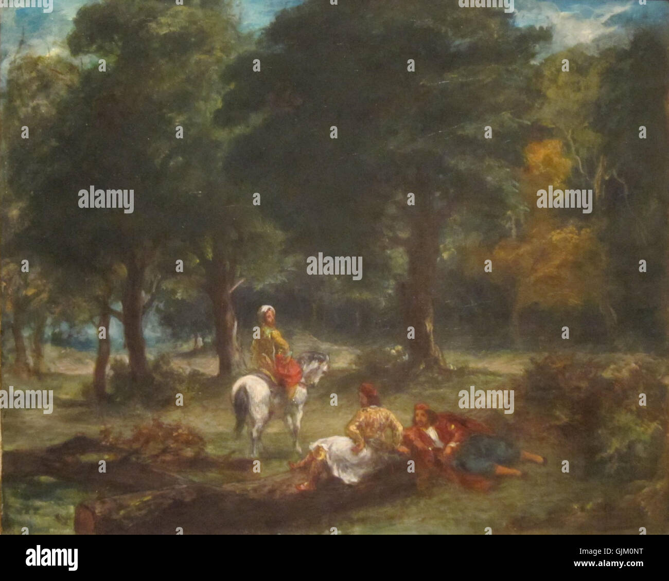 A painting by EugÃ¨ne Delacroix, created in 1858, depicting Greek ...