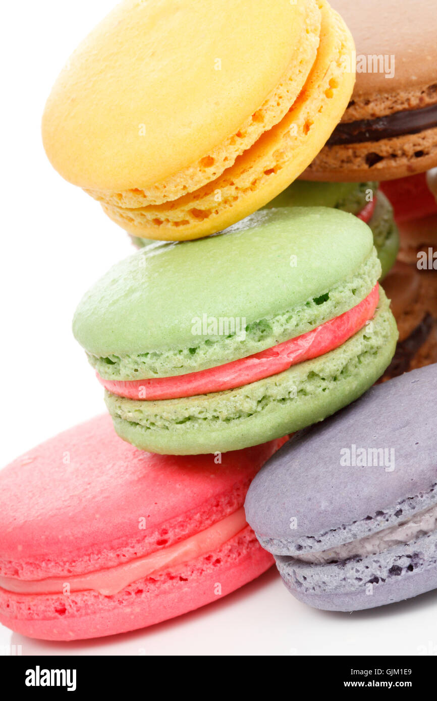 Variety fresh macaroons in hi-res stock photography and images - Alamy