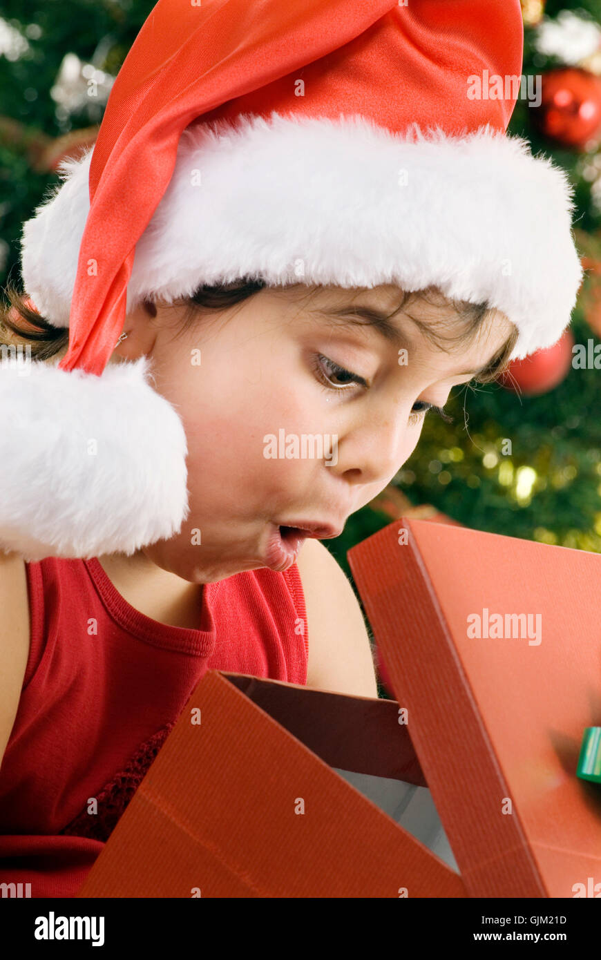gift opening surprise Stock Photo - Alamy