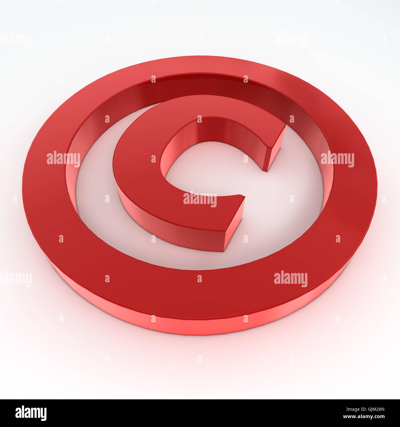 Red Shiny Copyright Symbol Stock Photo - Alamy