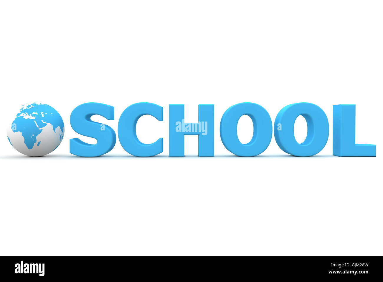 Global School - Blue Stock Photo - Alamy