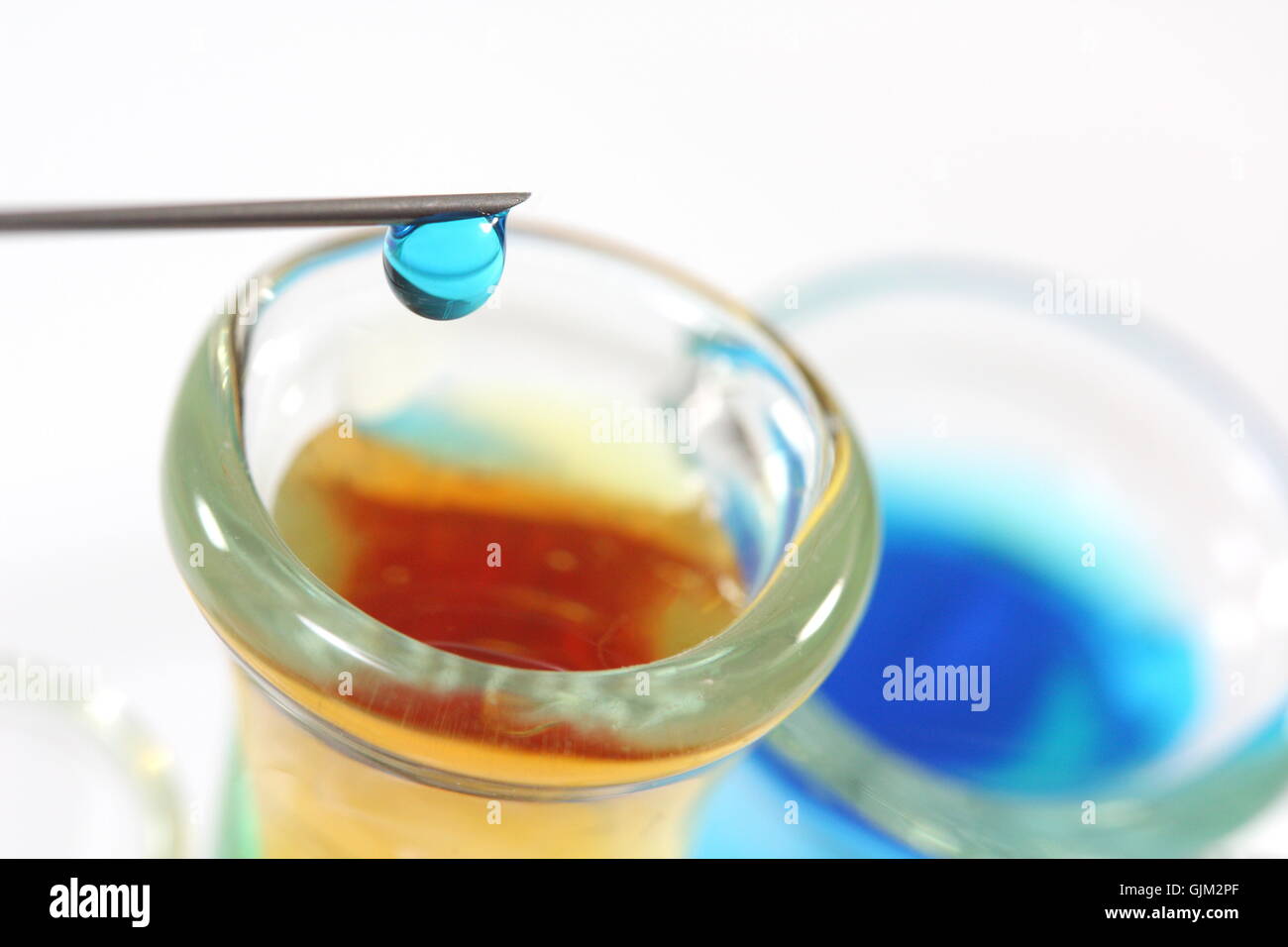 blue test tube laboratory Stock Photo - Alamy