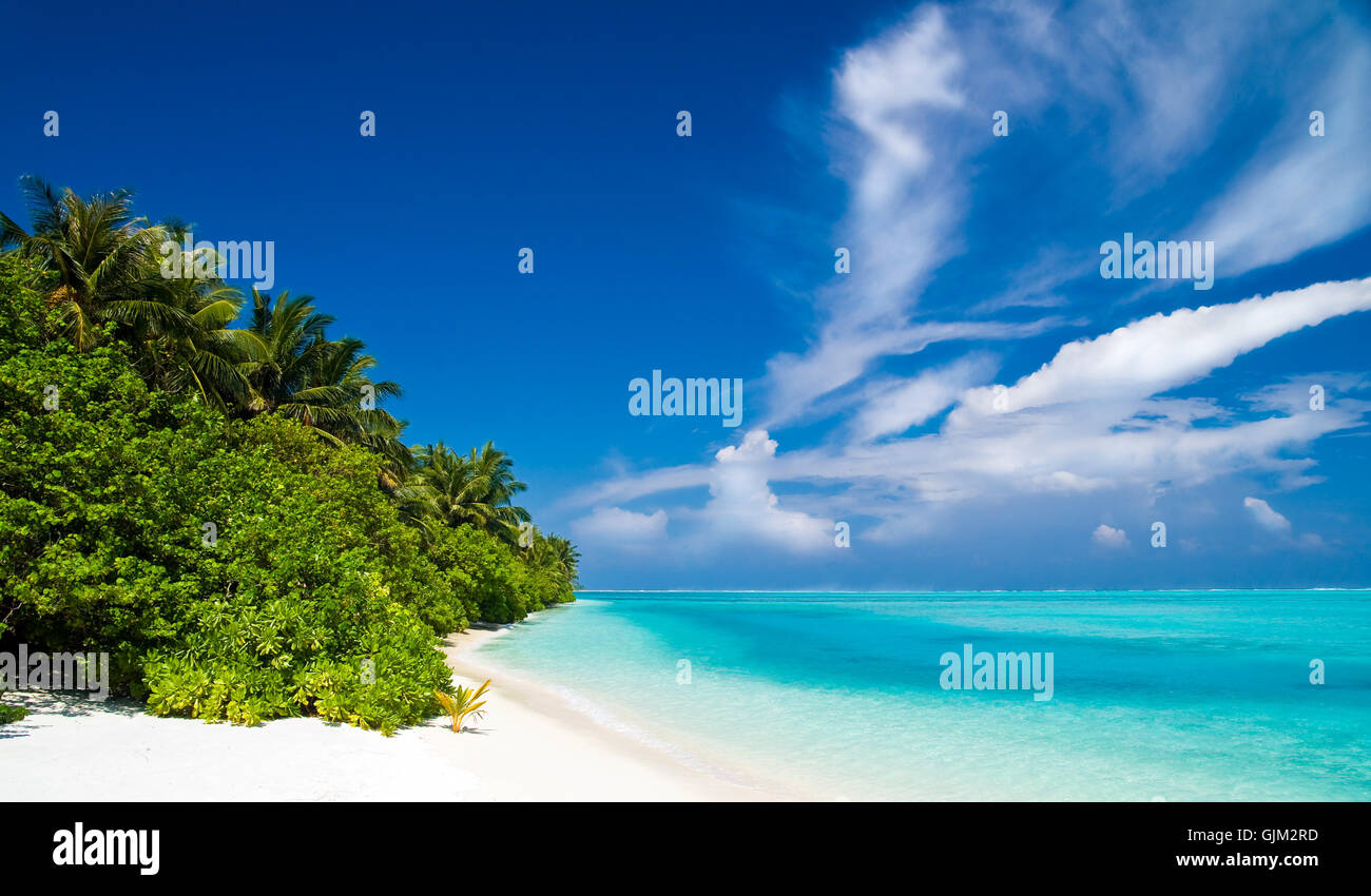 deserted tropical beach Stock Photo - Alamy