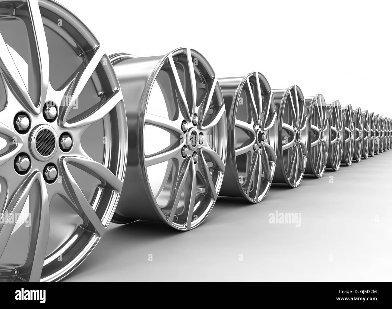 Wheels with alloy rims Stock Photo - Alamy
