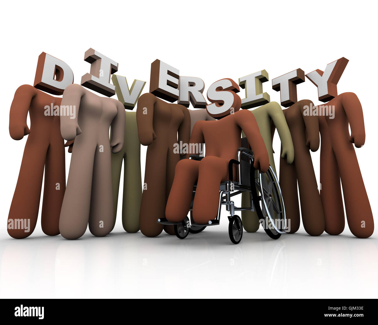 Diversity - People of Different Colors and Abilities Stock Photo - Alamy
