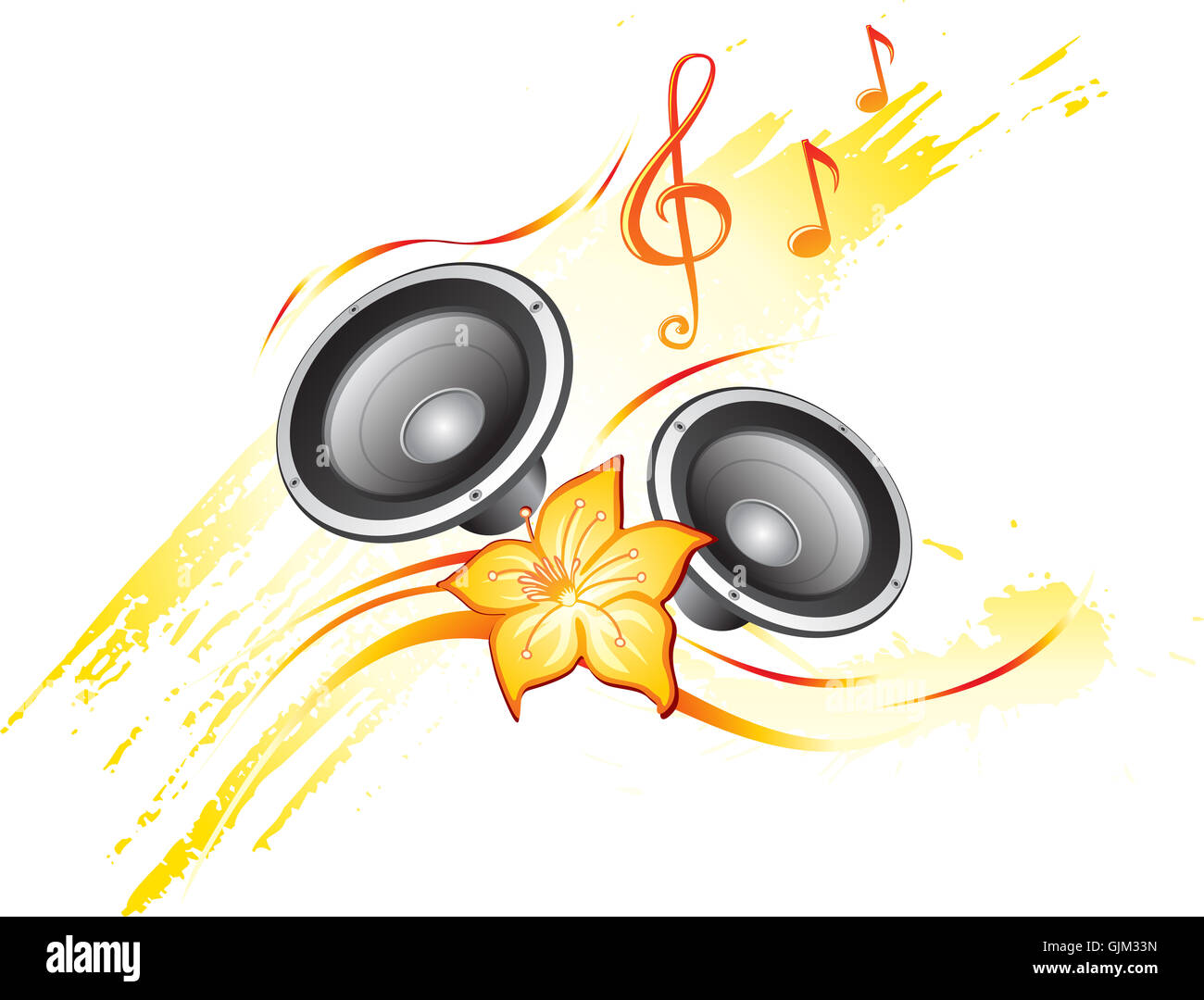 music speaker disco Stock Photo - Alamy