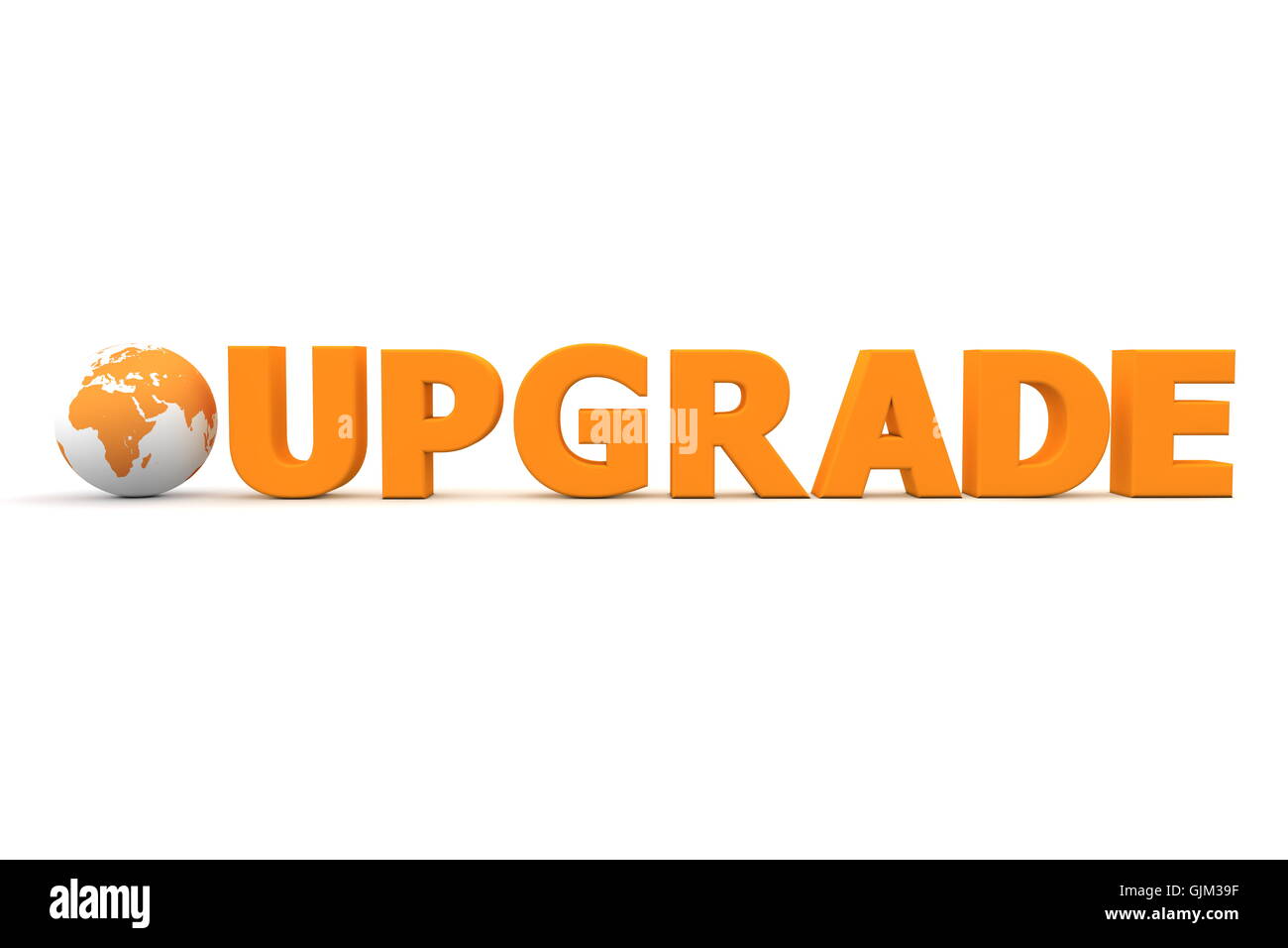 World Upgrade Orange Stock Photo - Alamy