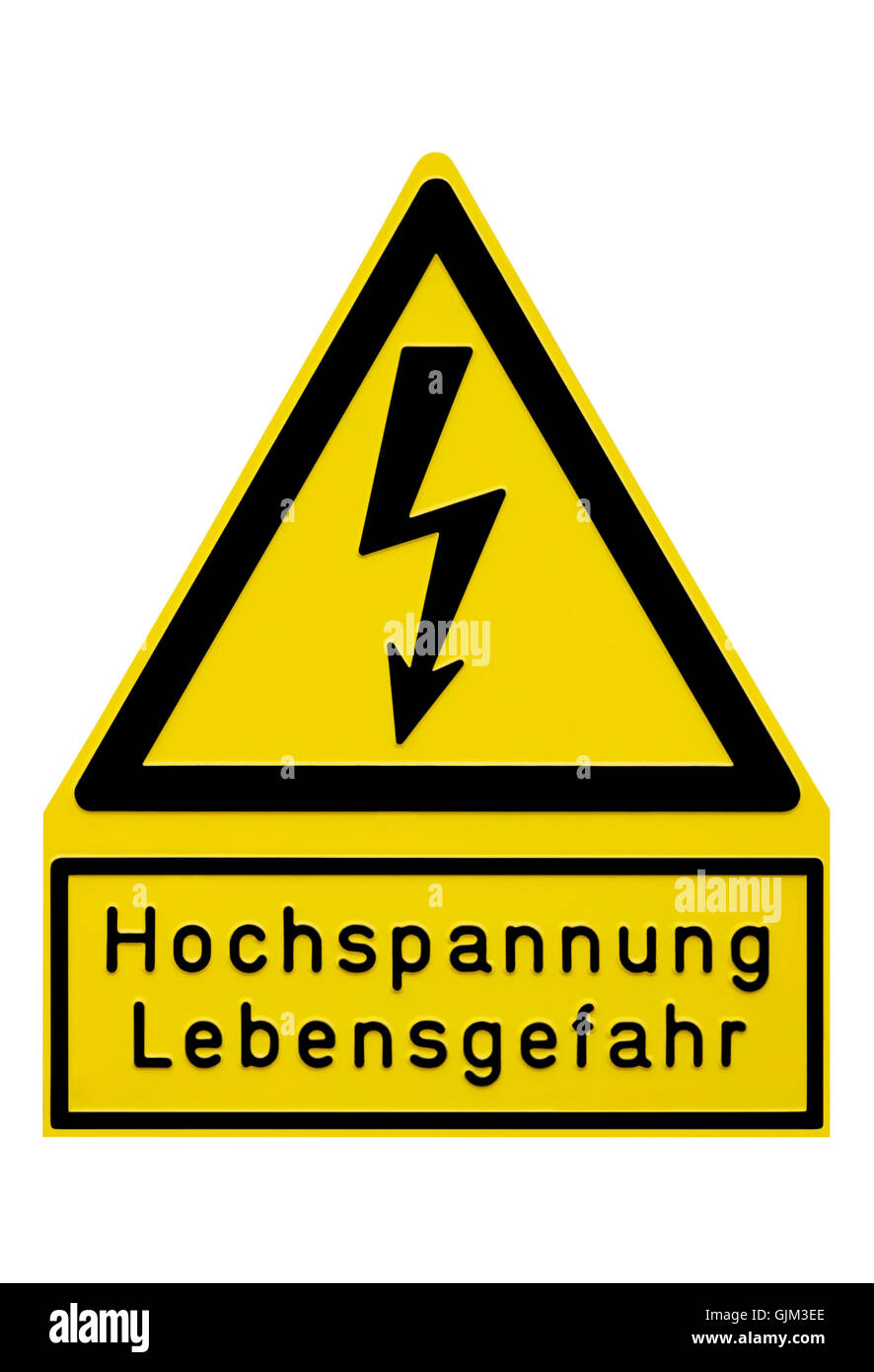 Power warning sign Cut Out Stock Images & Pictures - Alamy