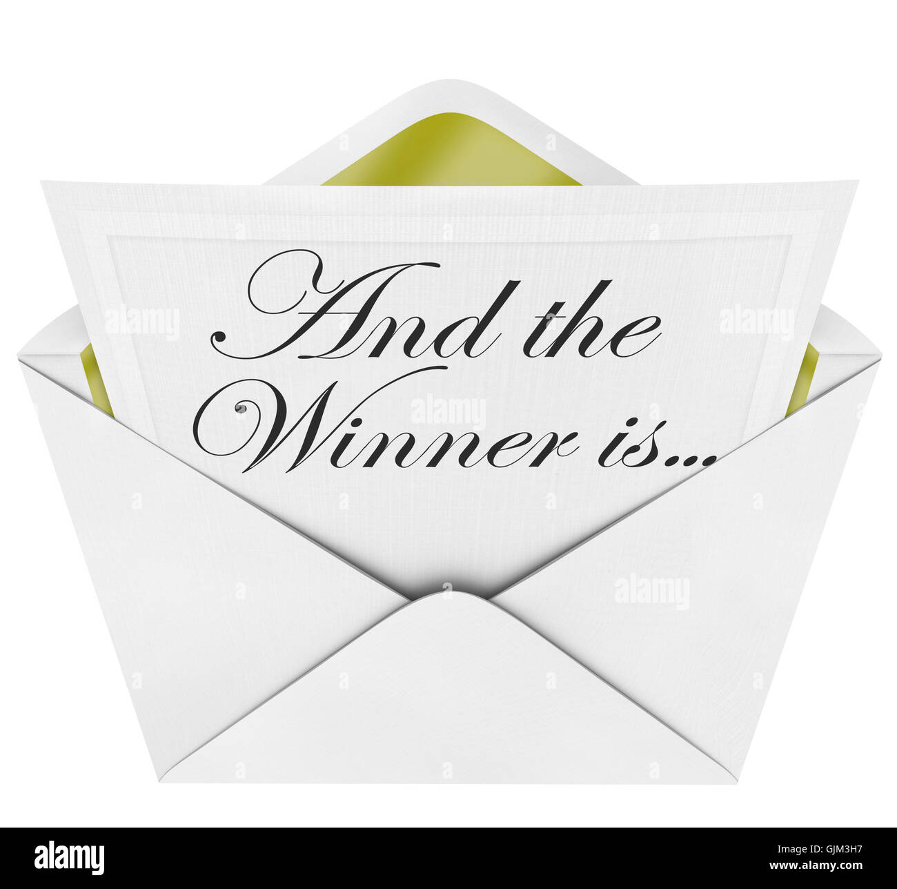 And The Winner Is Envelope