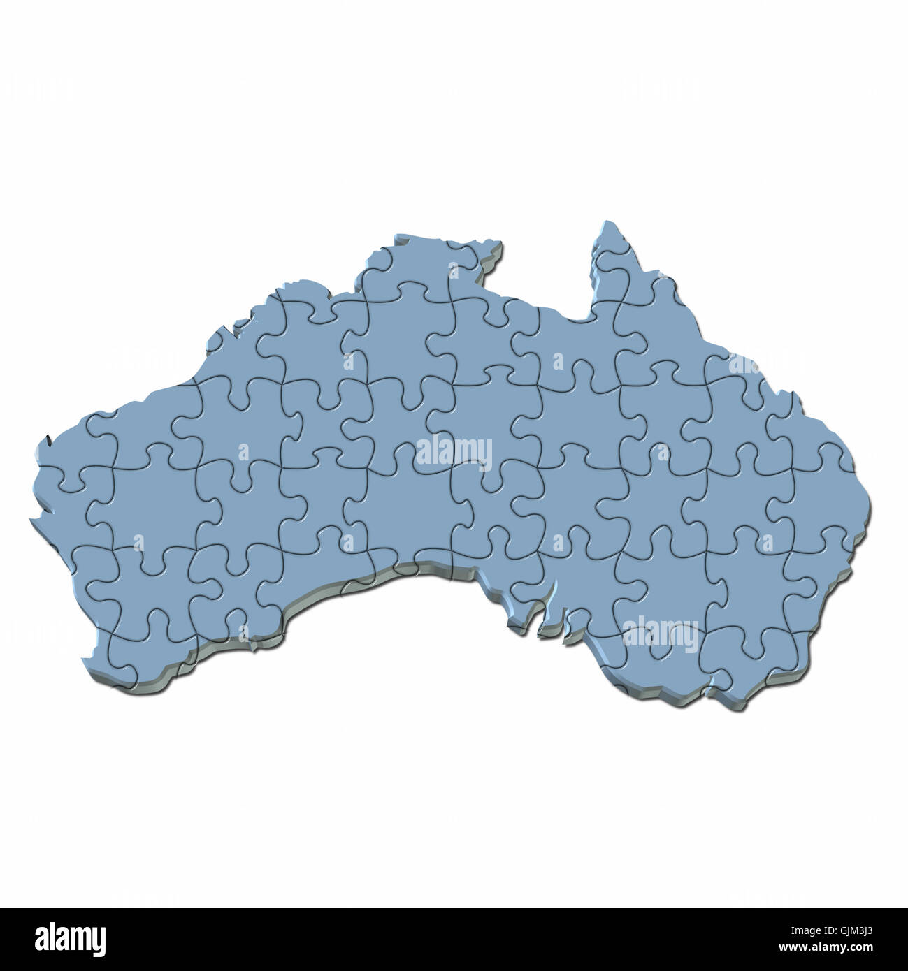 map australia 3d blue Stock Photo - Alamy