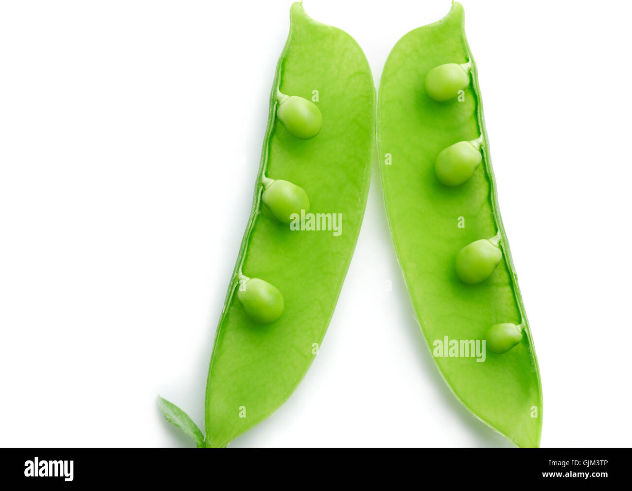 Open Pea Pod Stock Photo - Alamy