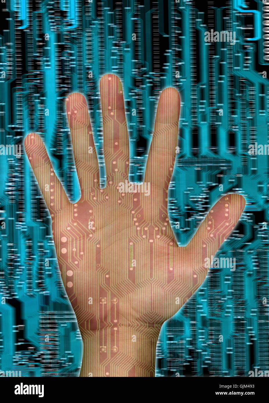 hand technical data Stock Photo - Alamy