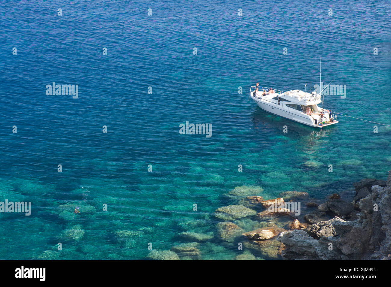 top view of a boat Stock Photo - Alamy