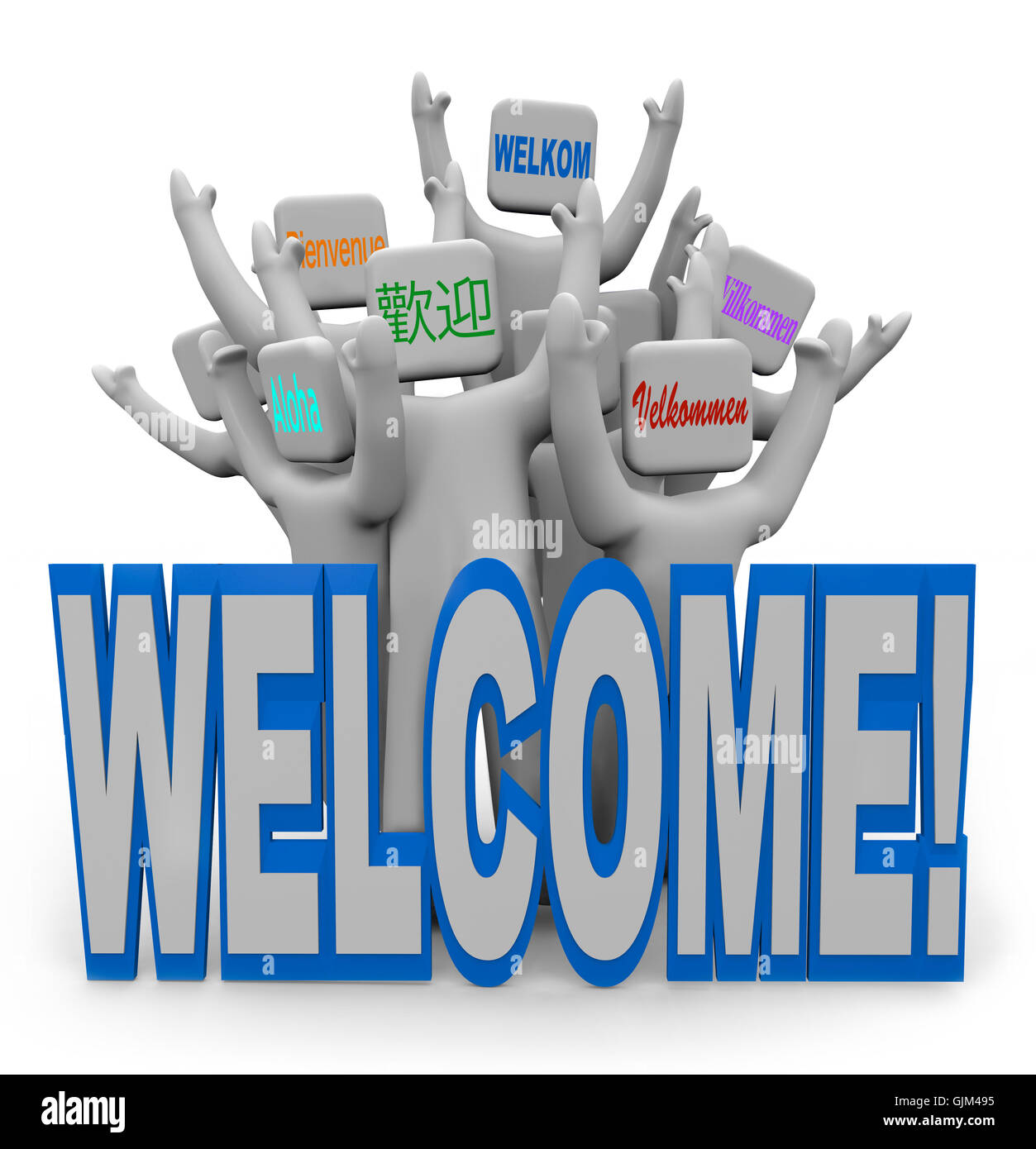 Welcome - International Languages People Welcoming Guests Stock Photo ... Welcome - International Languages People Welcoming Guests Stock Photo ...
