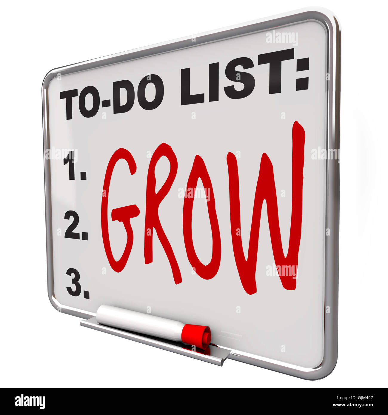 To-Do List - Grow Word on Dry Erase Board Stock Photo - Alamy