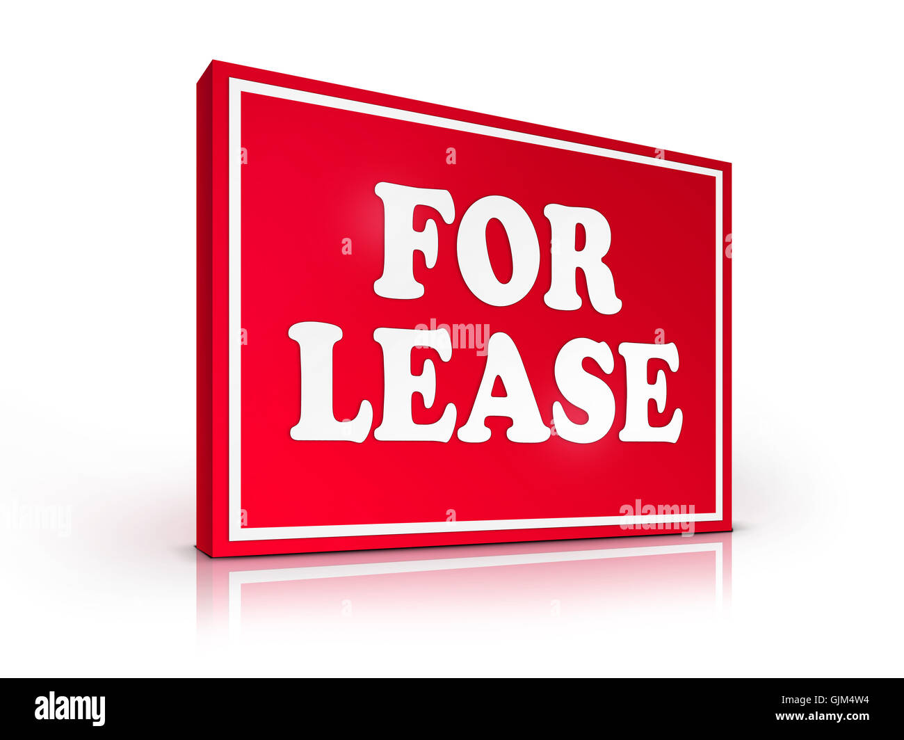 Commercial real estate sign building sale lease hi-res stock ...