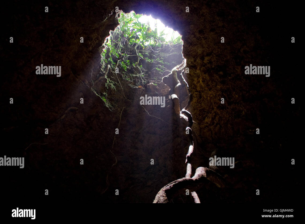 cave beam darkness Stock Photo - Alamy