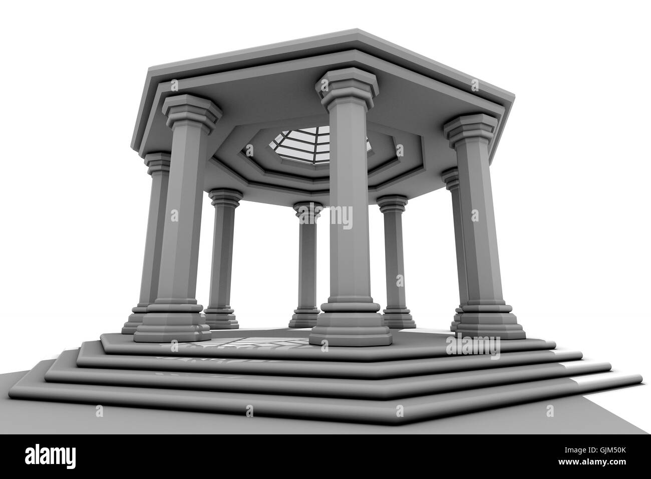 Octagonal columns Black and White Stock Photos & Images - Alamy