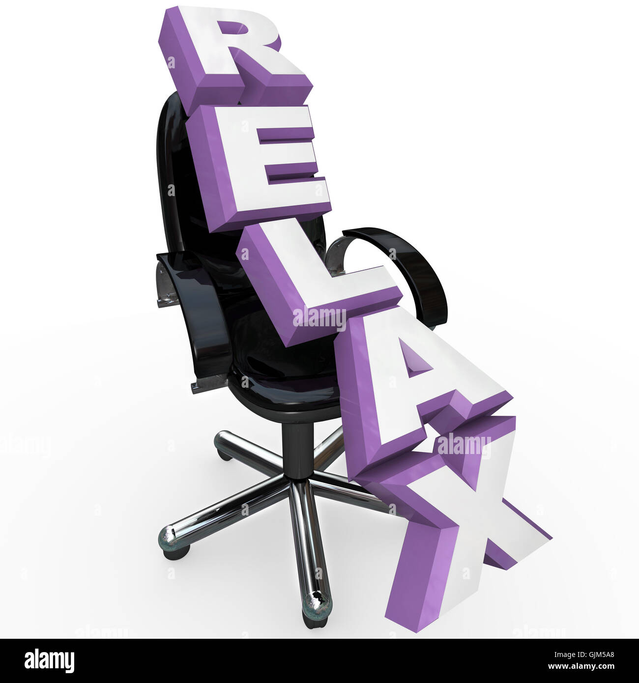 Relax - Take a Break and Rest from Busy Working Life Stress Stock Photo ...