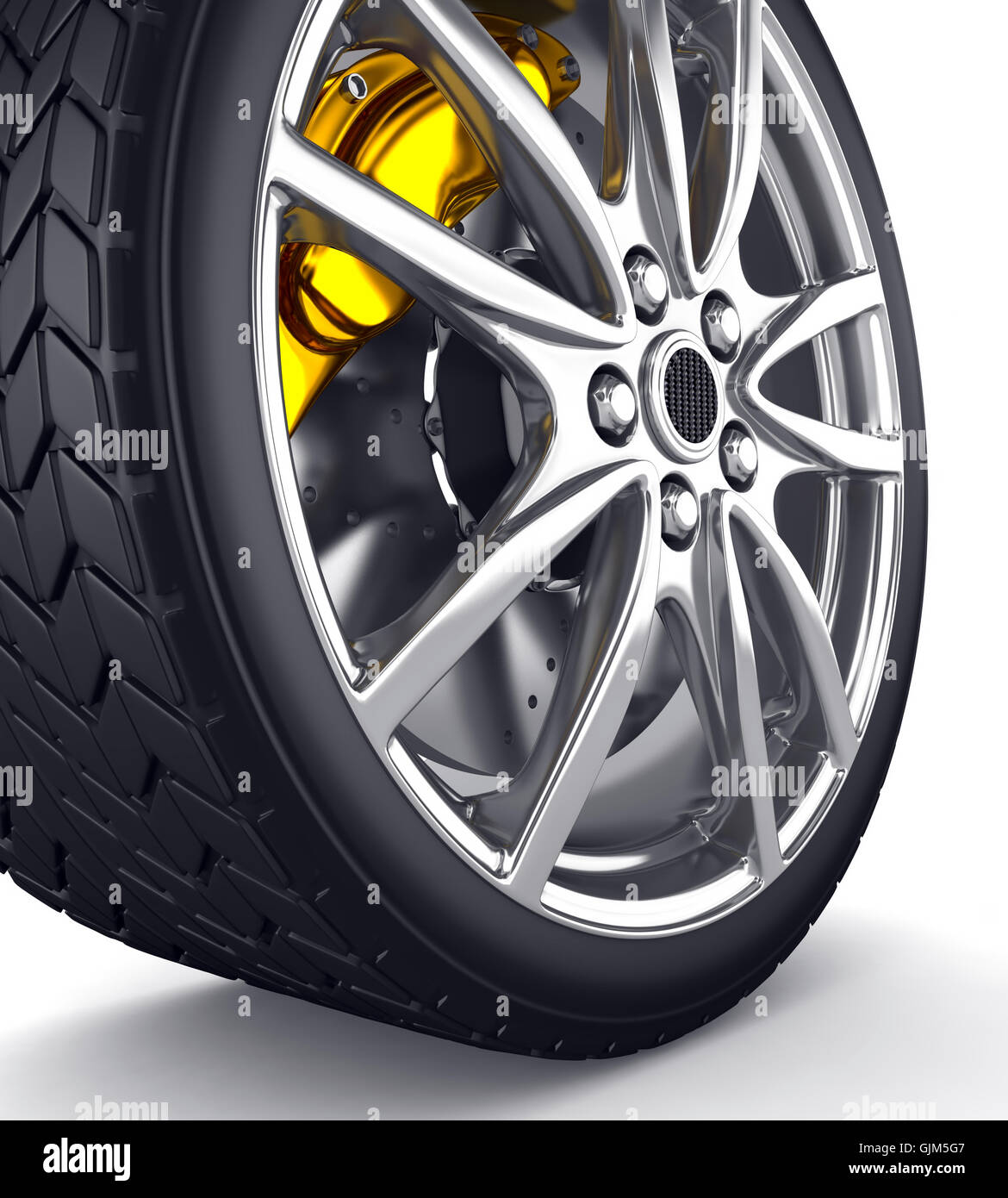 Wheels with alloy rims Stock Photo - Alamy