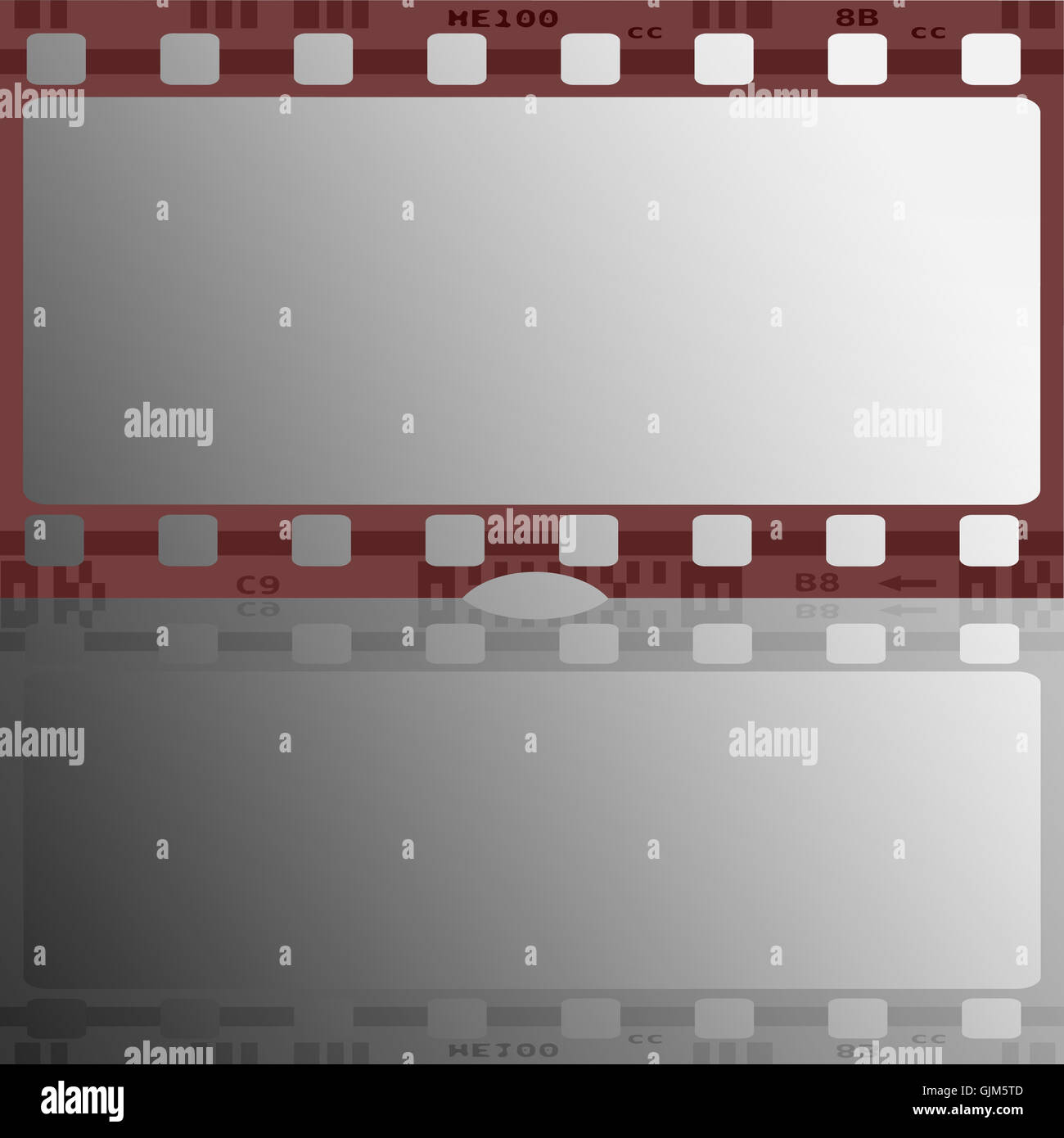 Film strip reflection Stock Photo - Alamy