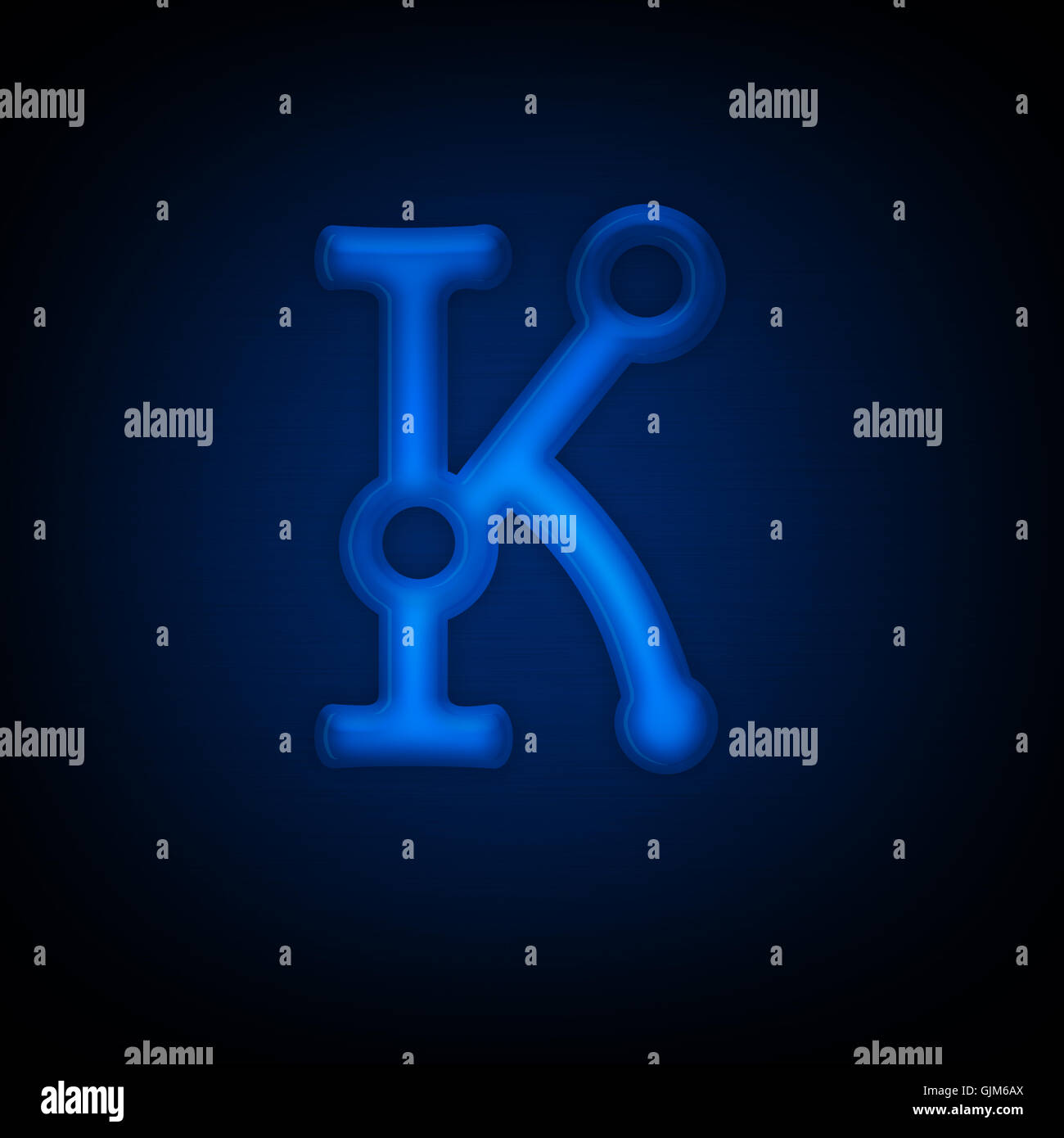 Neon Letter K Stock Photo - Alamy