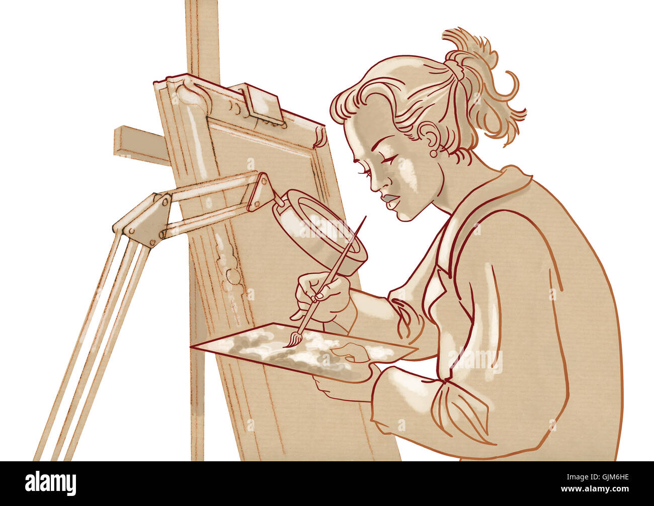 Conservator restorer hi-res stock photography and images - Alamy