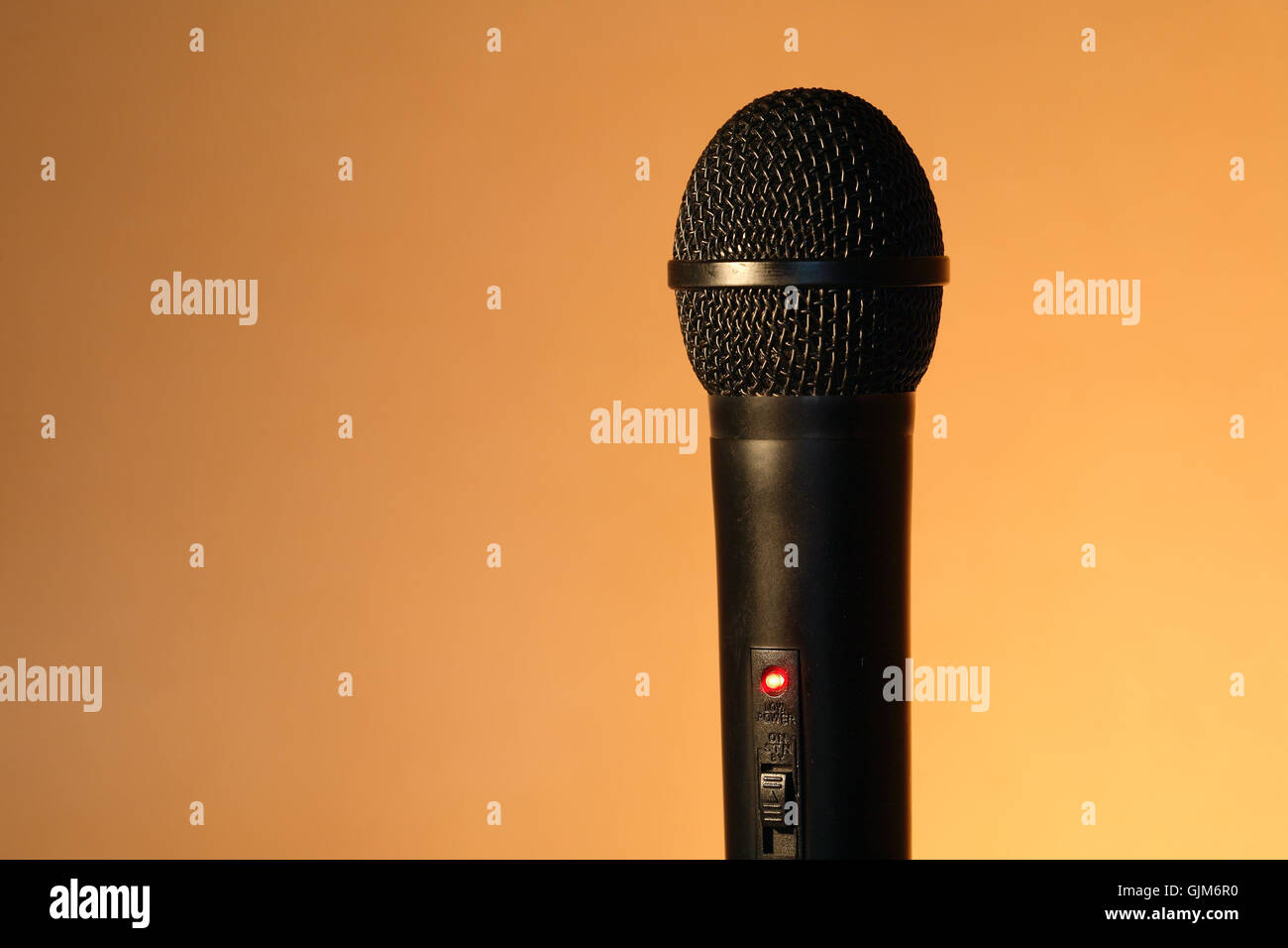 Black Modern Microphone Stock Photo - Alamy