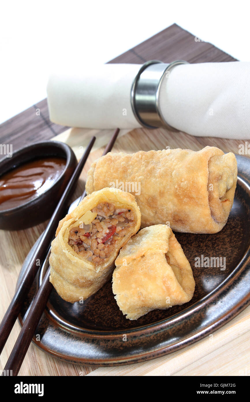 Soy sauce spring rolls hi-res stock photography and images - Alamy
