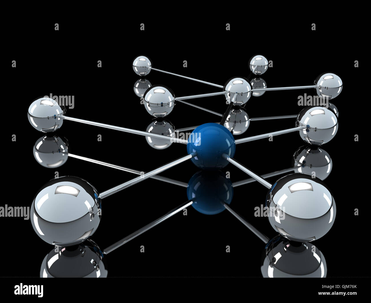 3d blue network grid line hi-res stock photography and images - Alamy