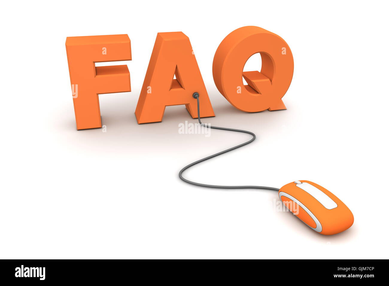 Browse the FAQ - Orange Mouse Stock Photo - Alamy