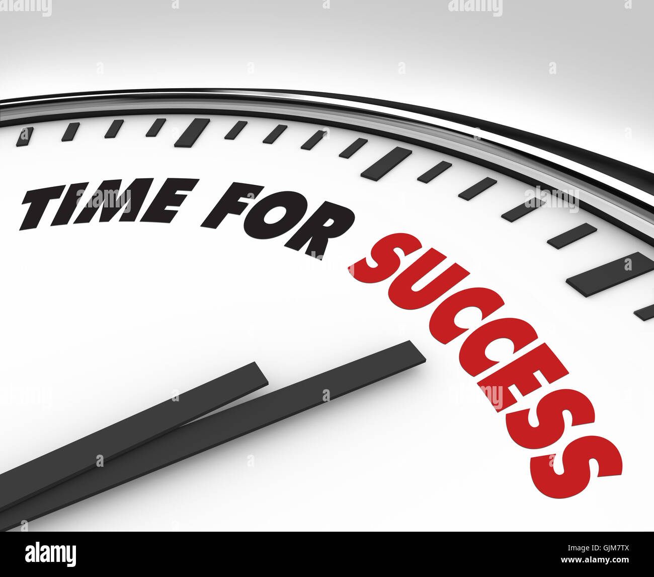 Time for Success - Clock Achievement and Goals Stock Photo - Alamy